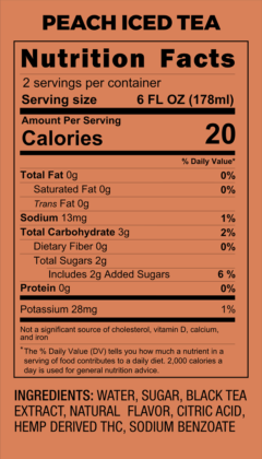 Stigma THC Peach Iced Tea | Delta-9 THC Drink