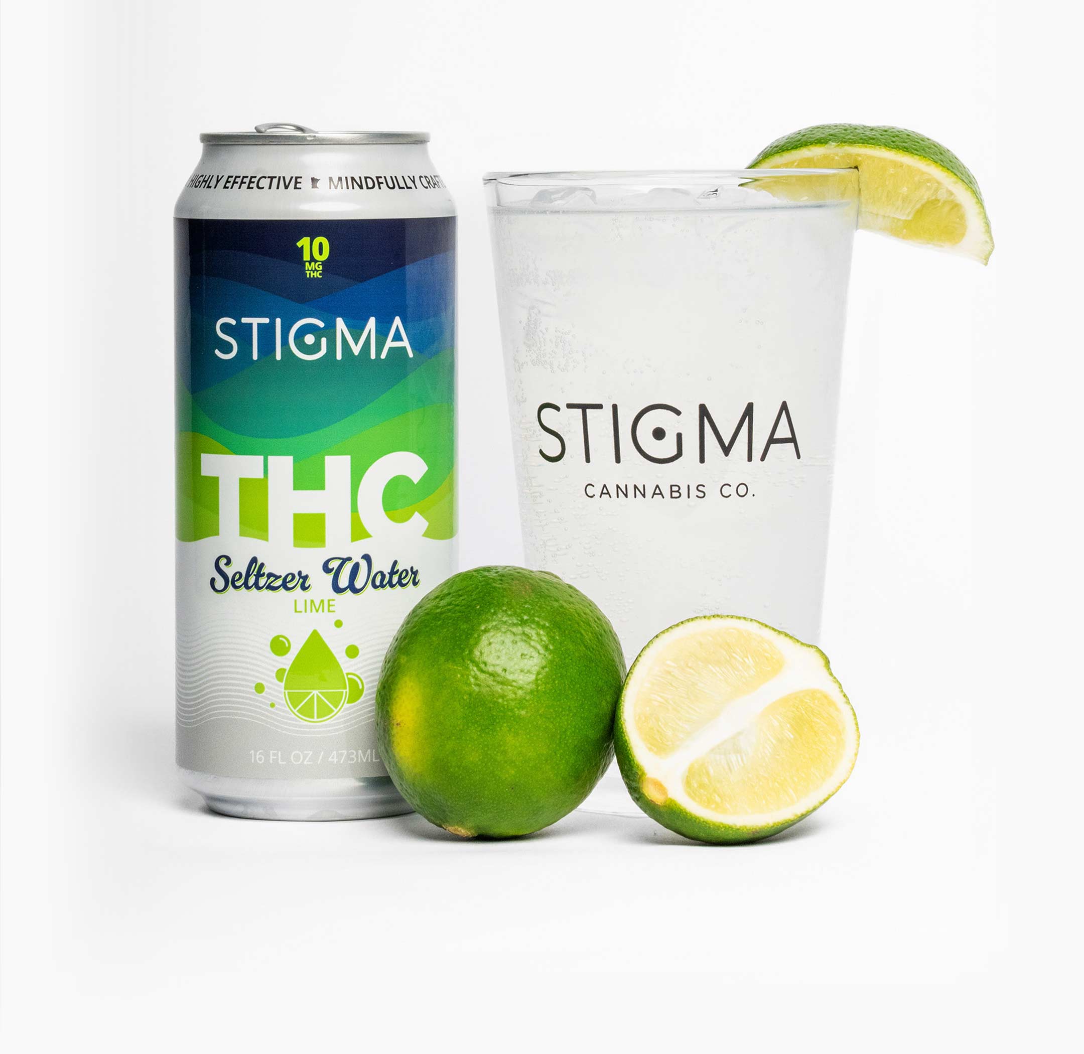 Stigma THC Lime Seltzer Water | Delta-9 THC Drink